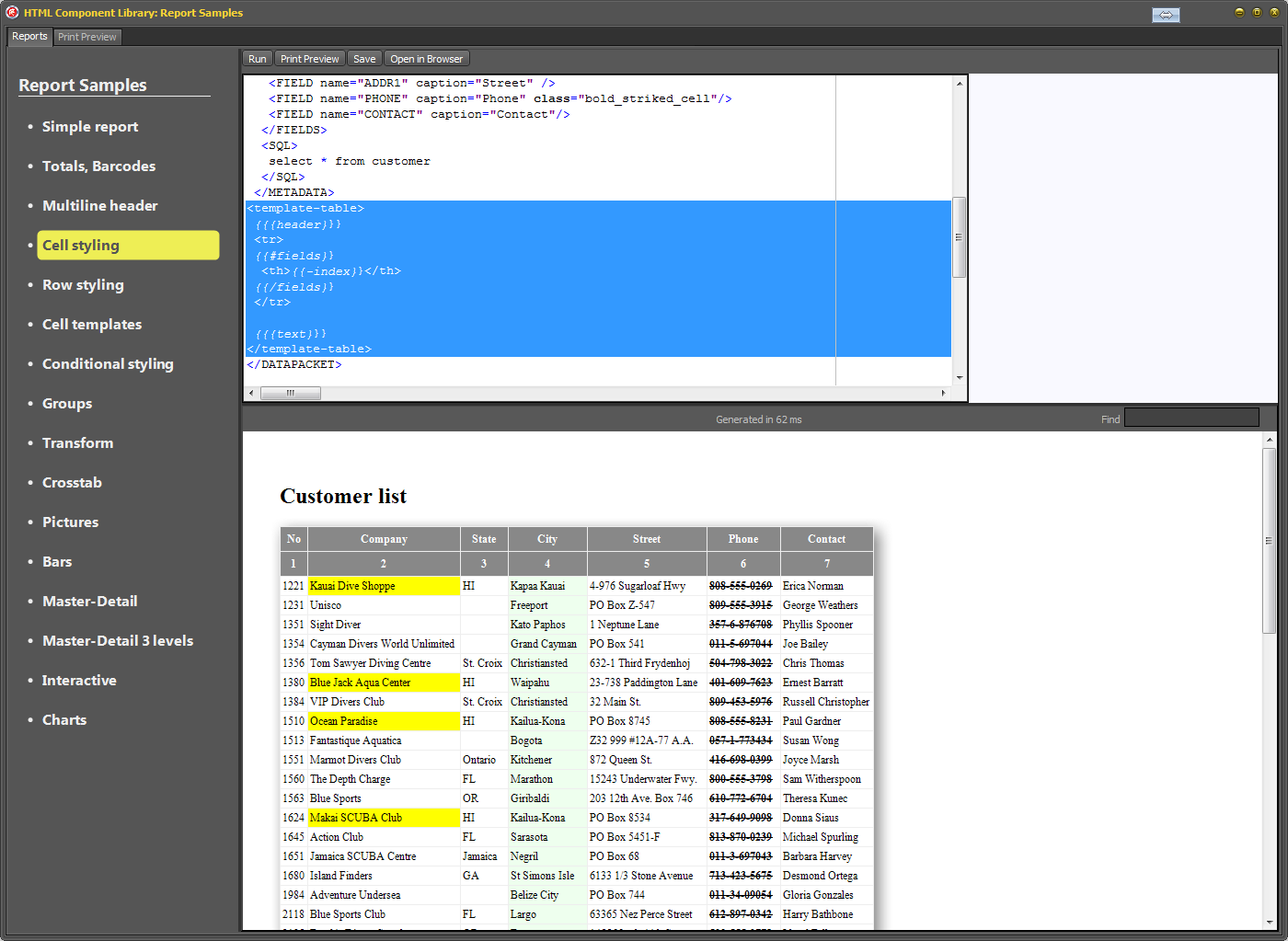 Html Table Design Examples Decoration Examples